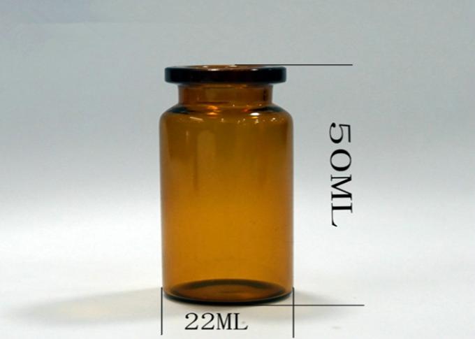 Pharmaceutical Injection Small Glass Vials Bottles 50 X 22mm With ...