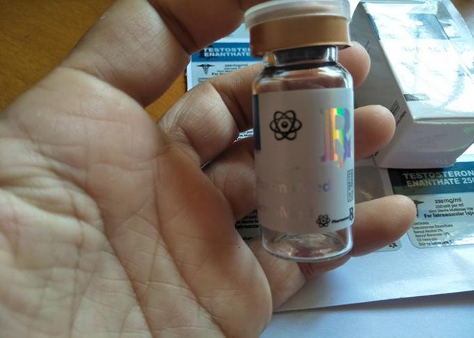 Hologram Printing 10ml Custom Vial Labels Removable Pharmaceutical Stickers