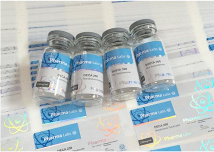 Holographic Prescription Vial Labels / Custom Adhesive Stickers Free ...