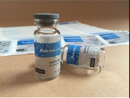 Pharma Lab Hologram Laser 10ml Vial Label Stickers With Glossy Finish