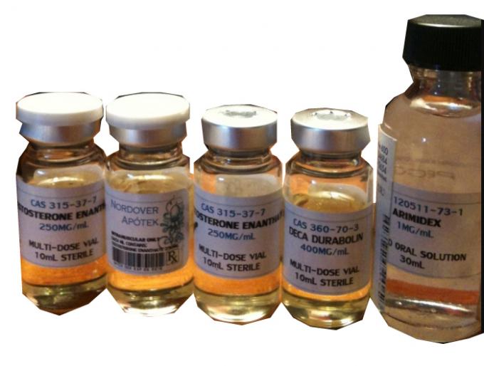 Stanozolo Pharm 10ml Bottle Labels , White Glossy PVC Steroid Vial Labels