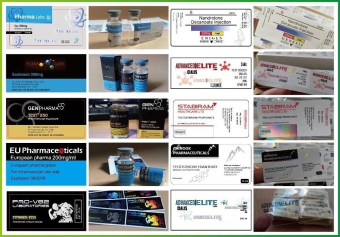 Waterproof Laser PET 10ml Hologram vial Vial Labels