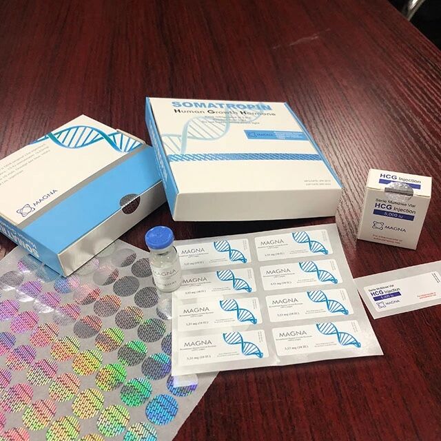 Glossy 2ml HG 10IU Pharmaceutical vial Vial Labels