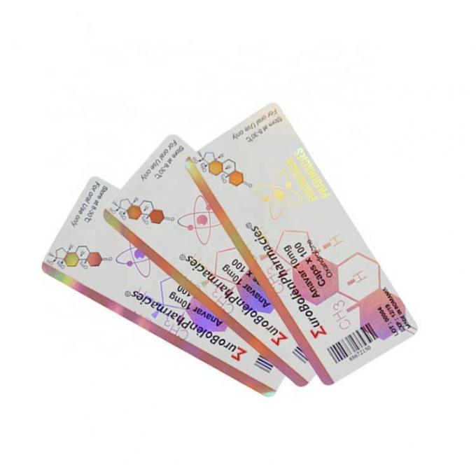 CMYK 10ml Glass Vial Labels For Test Cypionate