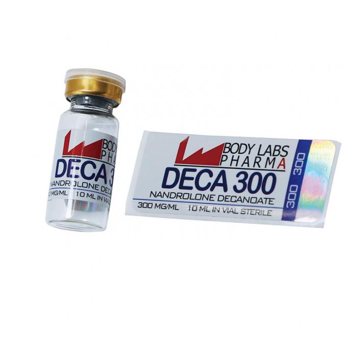 Holographic CMYK 10ml Glass Vial Labels For vial Bottle
