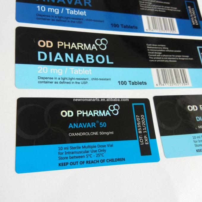 Matte Lamination 50ml Sarms Oral vial Vial Labels