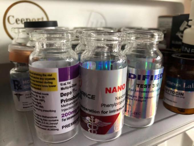 CMYK Printing Pharma vial Labels For 10ml 20ml Injection Vials