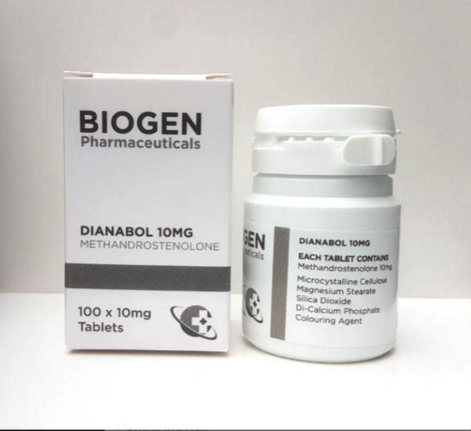 Biogen Pharma Dianabol 10mg Tablets Pill Bottle Labels And Boxes Square