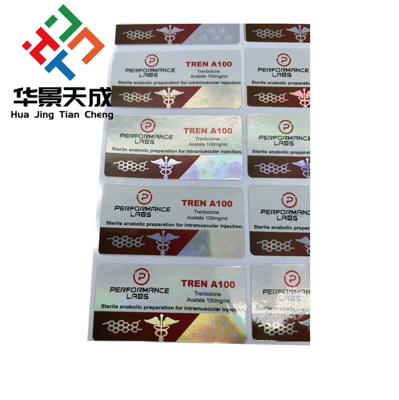 Professional Glass Vial Labels 2.5 Mil Thickness and 6x3cm Size for ...