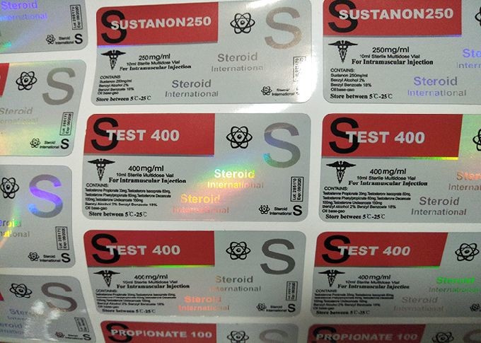 Multi Size Glass Vial Labels Laser Custom Hologram For 300mg Masteron ...