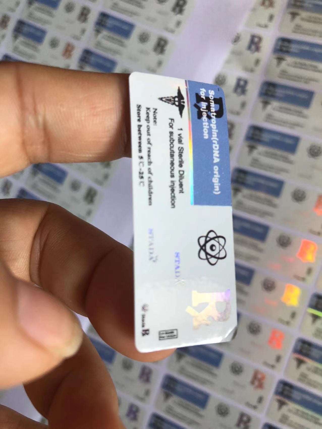 Strong Adhesive Vinyl 2ml Vial Peptide Labels for Tirzepatide ...