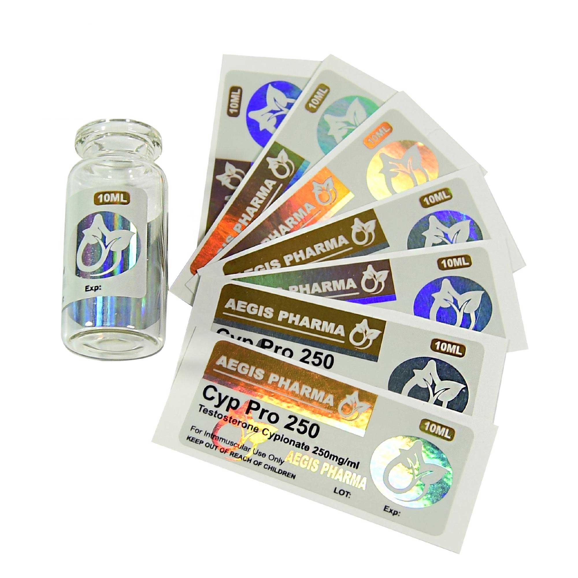Test Cypionate Waterproof vial Bottle Labels