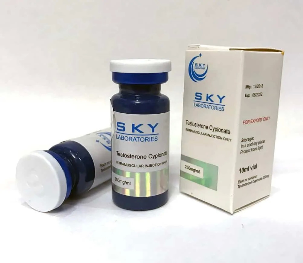 SKY Lab 250mg 10ml Glass Vial Labels And Boxes Customized